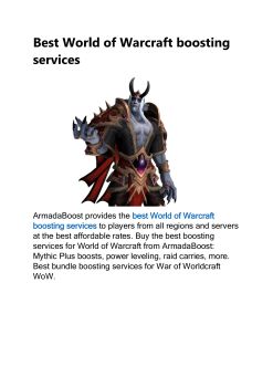 Best World of Warcraft boosting services - WoW boosting services Flip ...