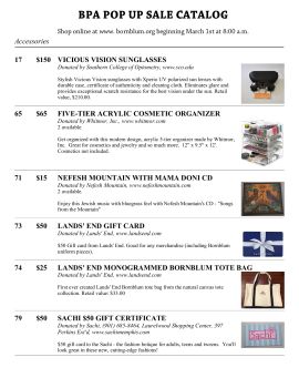 BPA Pop Up Catalog - afelsenthal Flip PDF | AnyFlip