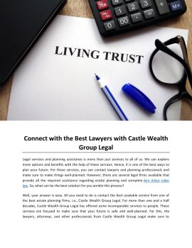 Connect with the Best Lawyers with Castle Wealth Group Legal ...