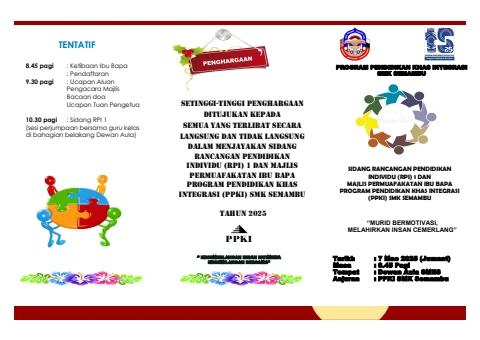 SIDANG RANCANGAN PENDIDIKAN INDIVIDU (RPI) 1 DAN MAJLIS PERMUAFAKATAN ...