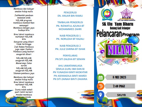 Buku Program Pelancaran Nilam Peringkat Sekolah Tahun 2023 - SITI ...