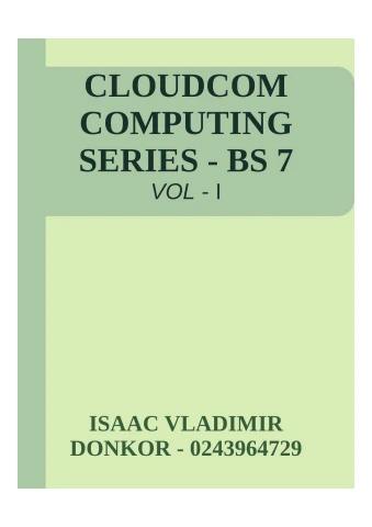 CLOUDCOM COMPUTING SERIES - BS 7 - dumpgeez Flip PDF | AnyFlip