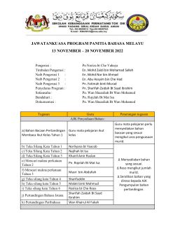 AJK Program Panitia BM 2022 - g-14071315 Flip PDF | AnyFlip