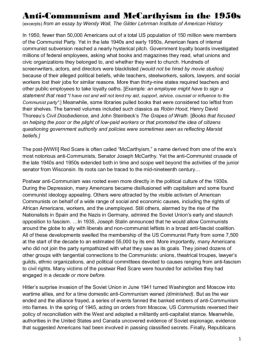 Anti-Communism and McCarthyism in the 1950s - Guset User Flip PDF | AnyFlip