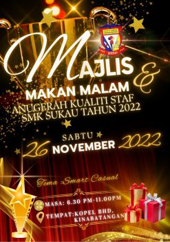 Buku Program-Majlis Makan Malam Dan Anugerah Kualiti Staf SMK Sukau ...