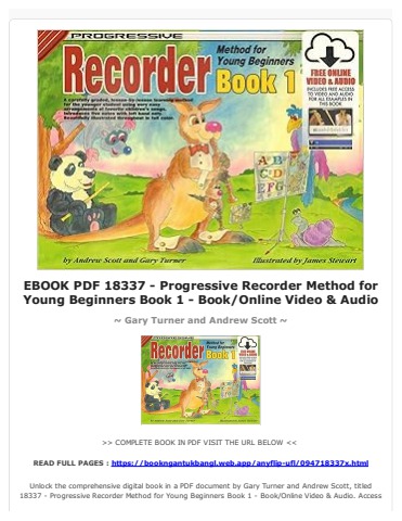 FREE ePUB 18337 - Progressive Recorder Method for Young Beginners Book ...