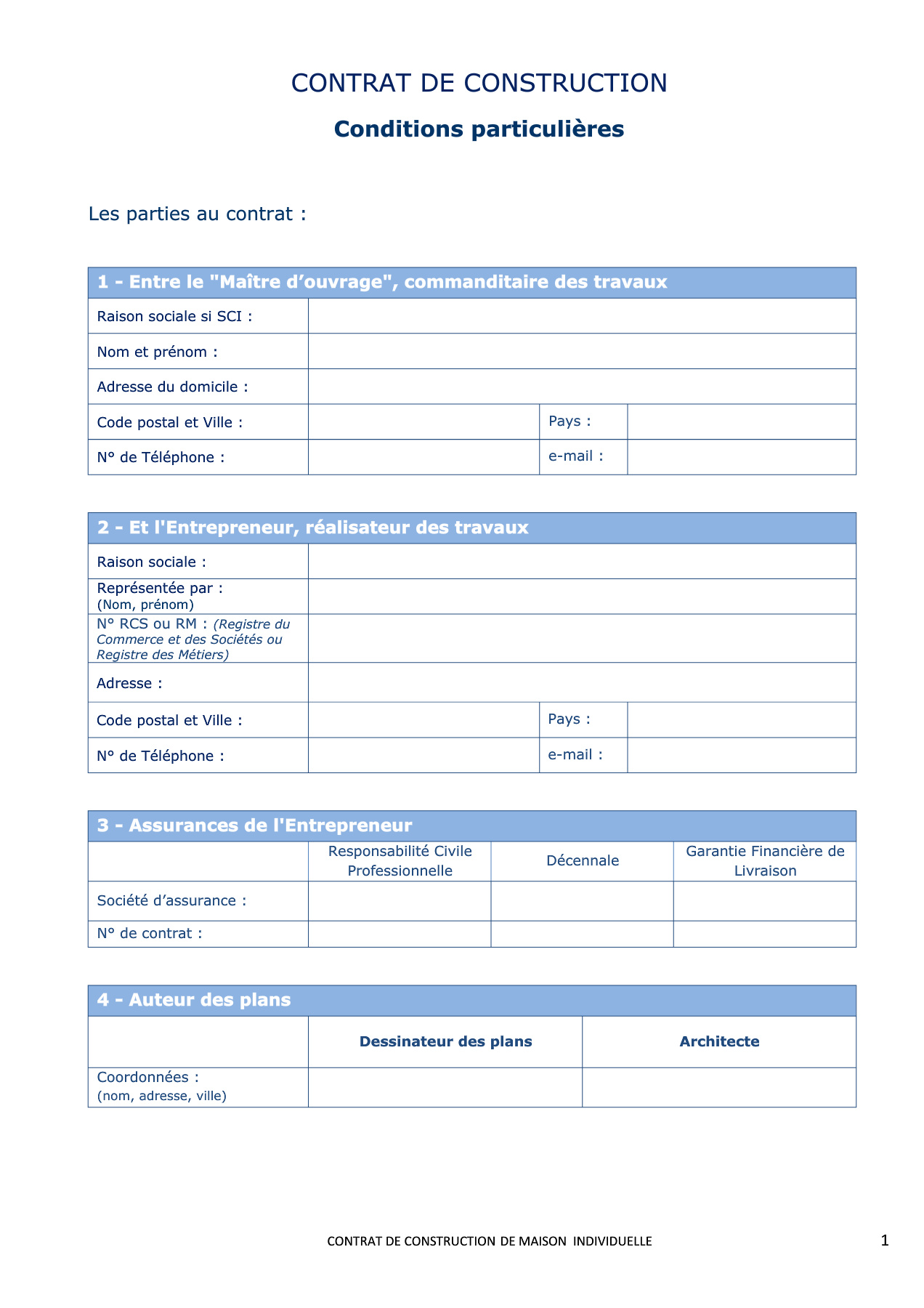 Contrat D Architecte Maison Individuelle | Ventana Blog