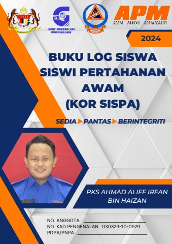 BUKU LOG SISPA ALIFF - AHMAD ALIFF IRFAN BIN HAIZAN IPG-Pelajar Flip PDF | AnyFlip