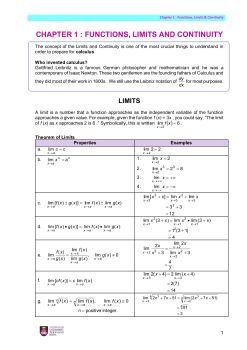 chapter 1 (Limits & Continuity) - amirah Flip PDF | AnyFlip