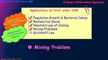 4.4.4 applications of first oder ODE (mixing problem) - amirah Flip PDF ...