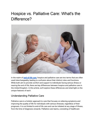 Hospice vs. Palliative Care_ What's the Difference_ - Future care group Flip PDF | AnyFlip