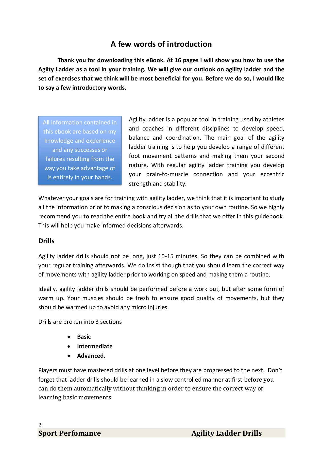 Agility Ladder Workout Routine | EOUA Blog