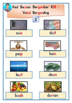 BM Kad Bacaan Bergambar K08 01 - Vokal berganding - g-09045065 Flip PDF | AnyFlip