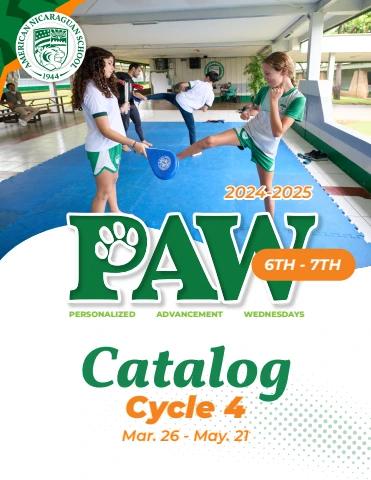 PAW - Catalog - Cycle 4 2024-25