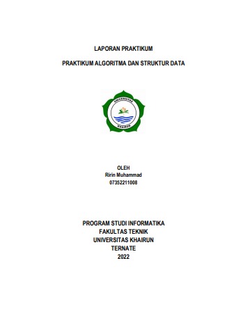 LAPORAN PRAKTIKUM ALGORITMA DAN STRUKTUR DATA RIRIN MUHAMMAD - ririnmhmmad15 Flip PDF | AnyFlip