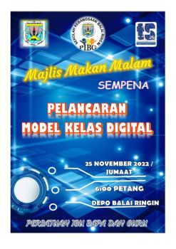 Buku Program Majlis Makan Malam Sempena Pelancaran Model Kelas Digital ...