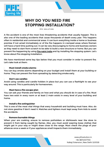 Why do you need fire stopping installation? - pfcsolution Flip PDF ...