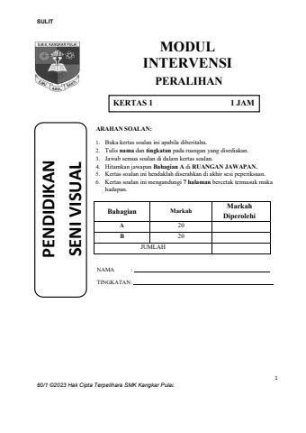 MODUL INTERVENSI PERALIHAN 20232024 - shahadah910905 Flip PDF | AnyFlip
