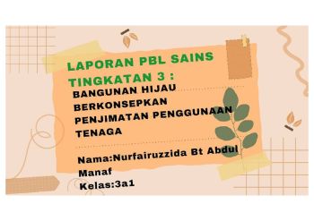 Laporan PBL Sains Nurfairuzzida - Nurfairuzzida Manaf Flip PDF | AnyFlip