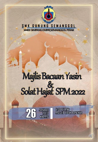 MAJLIS SOLAT HAJAT DAN BACAAN YASIN SPM 2022 - norsalmiahabubakar83 Flip PDF | AnyFlip