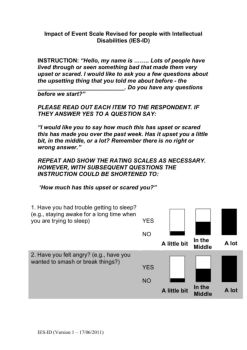 Impact of Event Scale Revised for people with Intellectual ... - Guset ...