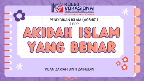 FLIPBOOK PB PAI SEM 4 - MUHAMMAD HAZIM ANIQ BIN AB.AZIZ Moe Flip PDF | AnyFlip
