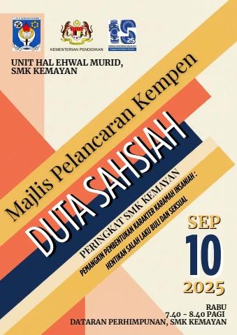 Buku Program Majlis Pelancaran Kempen Duta Sahsiah 2025