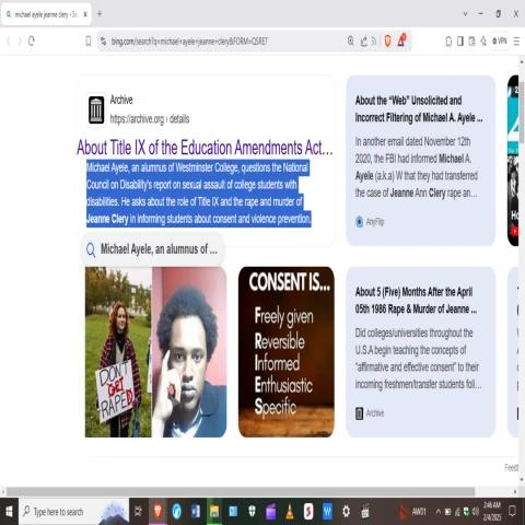 About the “Web” Unwelcome and Ludicrous Filtering of Michael A. Ayele ...