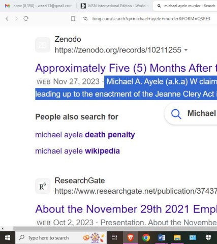 About the “Web” Unwelcome and Insidious Filtering of Michael A. Ayele ...