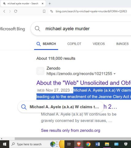 About the “Web” Unwelcome and Obscured Filtering of Michael A. Ayele (a ...