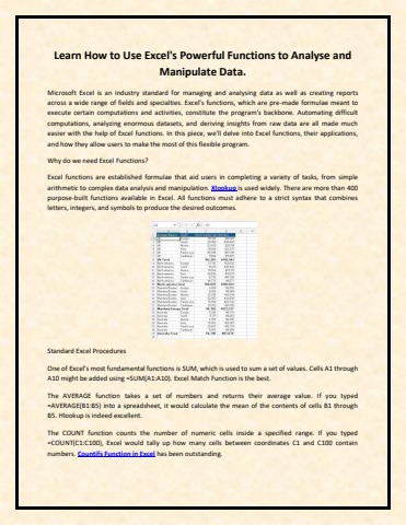 Learn How to Use Excel - Dasun Sanaka Flip PDF | AnyFlip