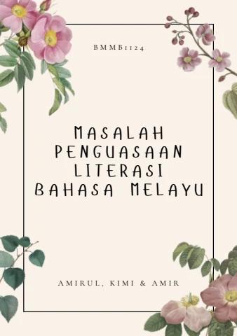 MASALAH PENGUASAAN LITERASI BAHASA MELAYU - MUHAMMAD HAKIMI BIN MOHD INSANNI IPG-Pelajar Flip ...