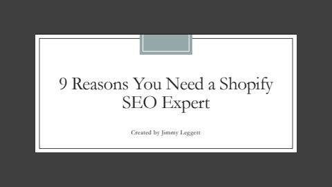 9 Reasons You Need a Shopify SEO Expert - Marco Comacho Flip PDF | AnyFlip