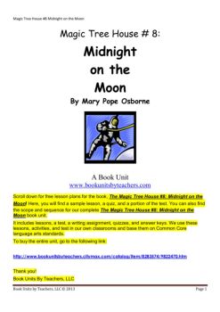 Midnight on the Moon Sample Packetx - Book Units By Teachers - Guset ...