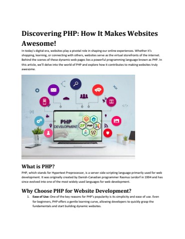 Discovering PHP - Aman Gera Flip PDF | AnyFlip