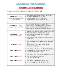 DUTY ROSTER OCT & NOV 2022 - Mardiana Mohd Yassin Flip PDF | AnyFlip