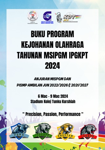 BUKU PROGRAM KEJOHANAN OLAHRAGA TAHUNAN MSIPGM IPGKPT 2024 - watisaliha ...