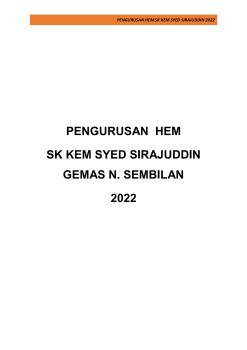 PENGURUSAN HEM 2022 - ayeh7880 Flip PDF | AnyFlip
