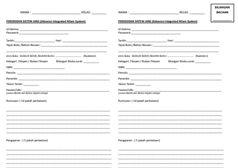 REKOD SISTEM AINS - cikgu joezt Flip PDF | AnyFlip