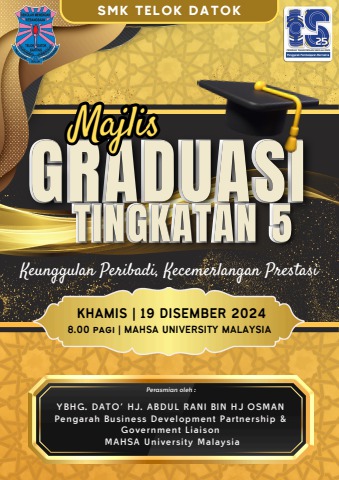 Buku Program Majlis Graduasi Tingkatan 5 SMK Telok Datok 2024