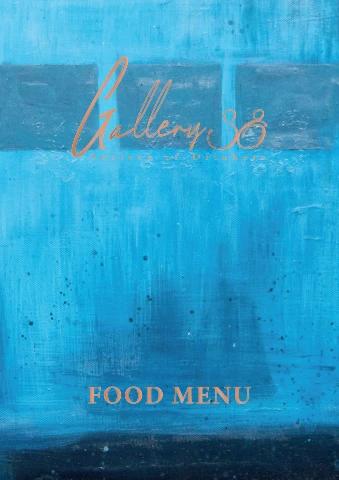 Gallery38 Food MENU 2023