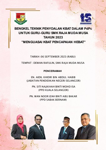 BUKU PROGRAM BENGKEL KBAT 2023 - NURAFIQAH DAMIA BINTI MUHAMAD SAKRI ...