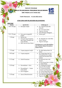 TENTATIF PROGRAM MAJLIS PELANCARAN & PERASMIAN BULAN BIDANG - g ...