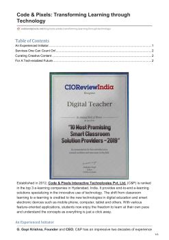 Code Pixels Transforming Learning through Technology - Code And Pixels IETM Flip PDF | AnyFlip