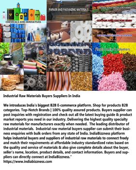 Buyers Suppliers Industrial Raw Materials In India - sonuarya76 Flip ...