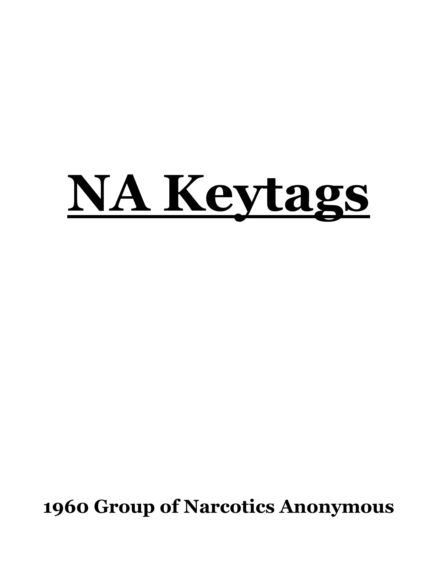 NA Keytags