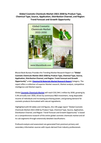 Bharat Book Bureau Provides the Trending Market Research Report on ...