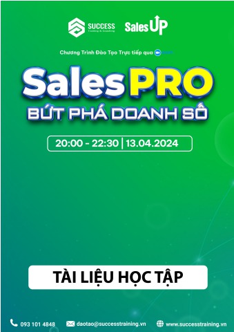 SalesPRO - SUCCESS Training Flip PDF | AnyFlip