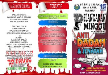 BROSUR MINGGU ANTI DADAH - Amanina Izzati Flip PDF | AnyFlip