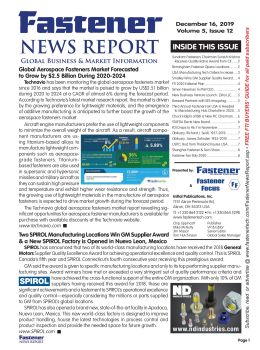 Fastener News Report December 16 2019 Issue PDF Edition